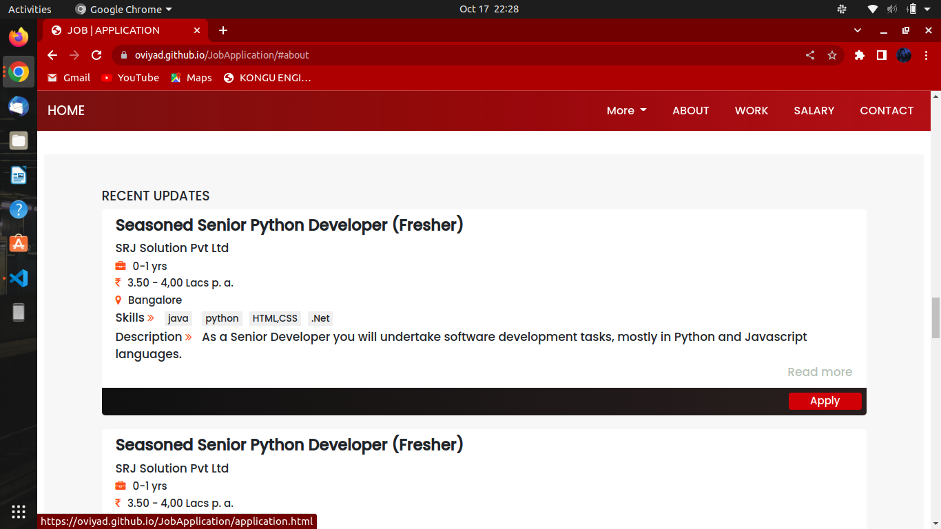 GitHub - OviYaD/JobApplication