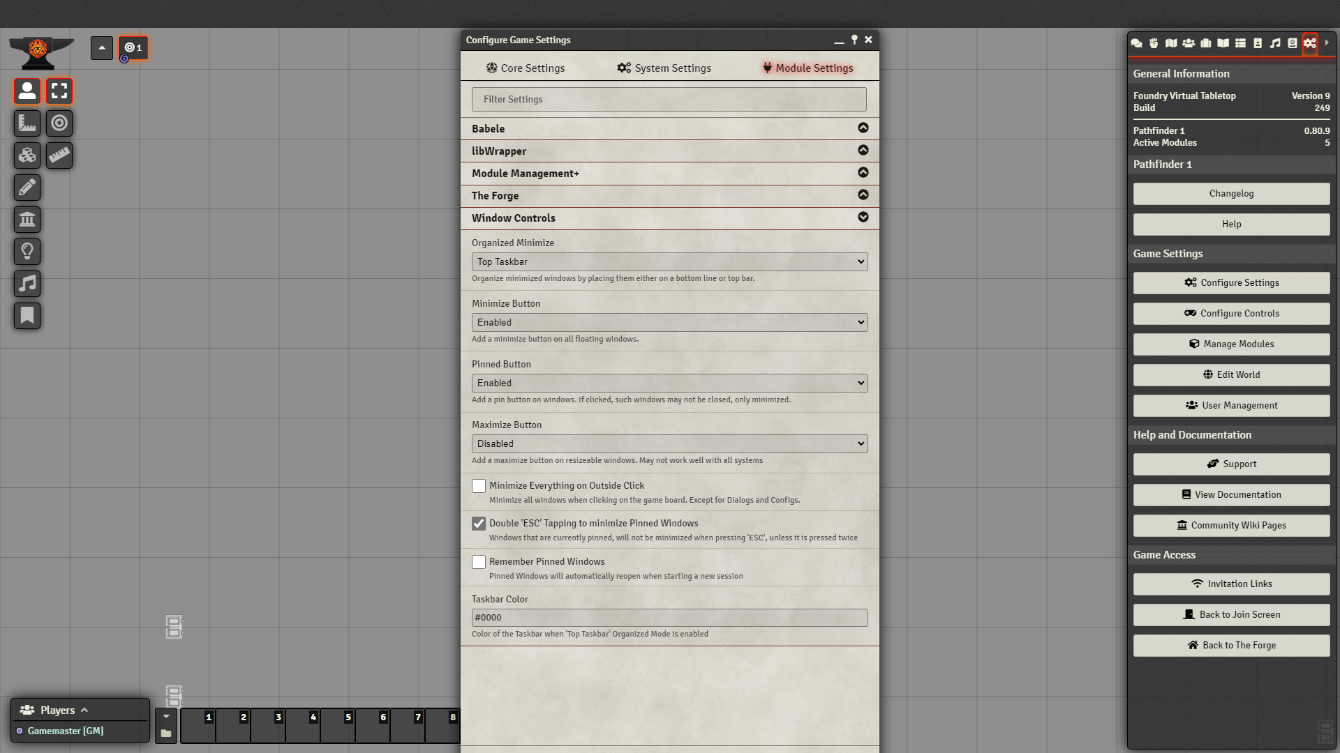 taskbar issue · Issue #17 · saif-ellafi/foundryvtt-window-controls · GitHub
