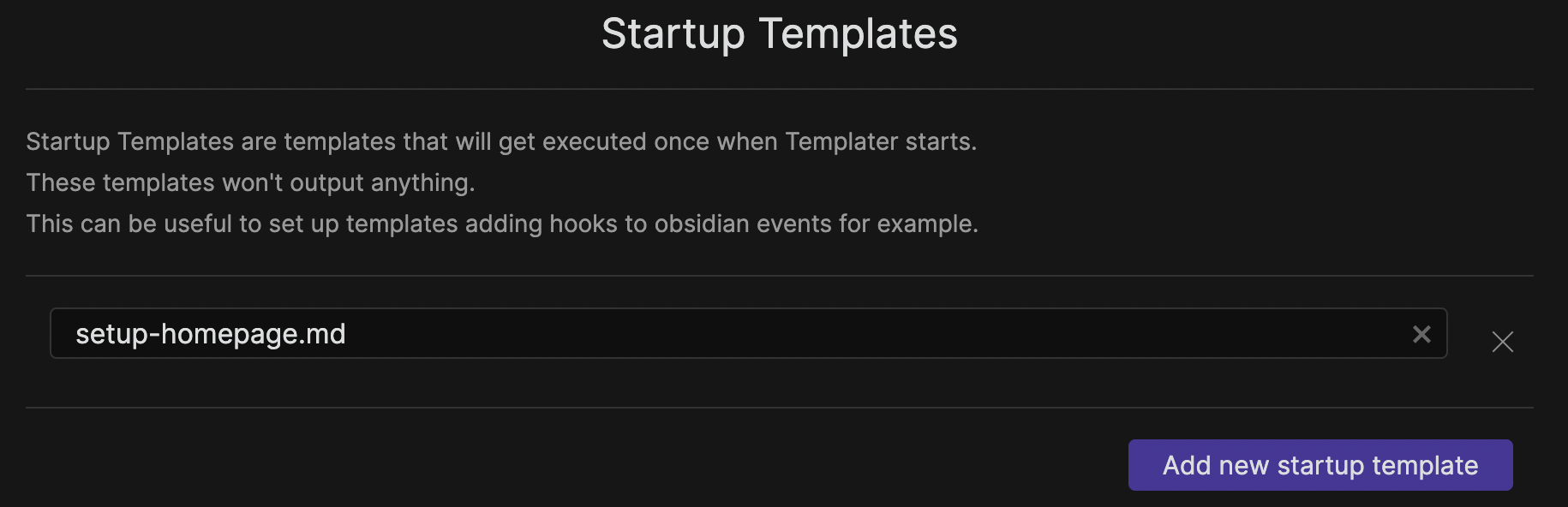Replace a file's content on startup ? · Issue #594 · SilentVoid13/Templater · GitHub