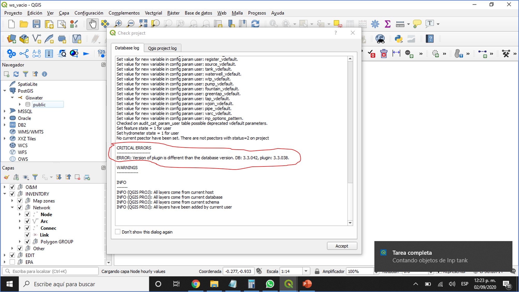 Versión de pluggin diferente a versión de base de datos · Issue #772 · Giswater/giswater_qgis ...