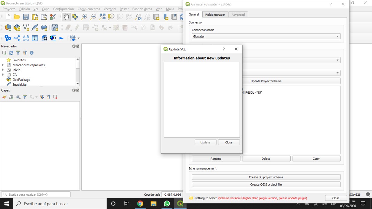 Versión de pluggin diferente a versión de base de datos · Issue #772 · Giswater/giswater_qgis ...