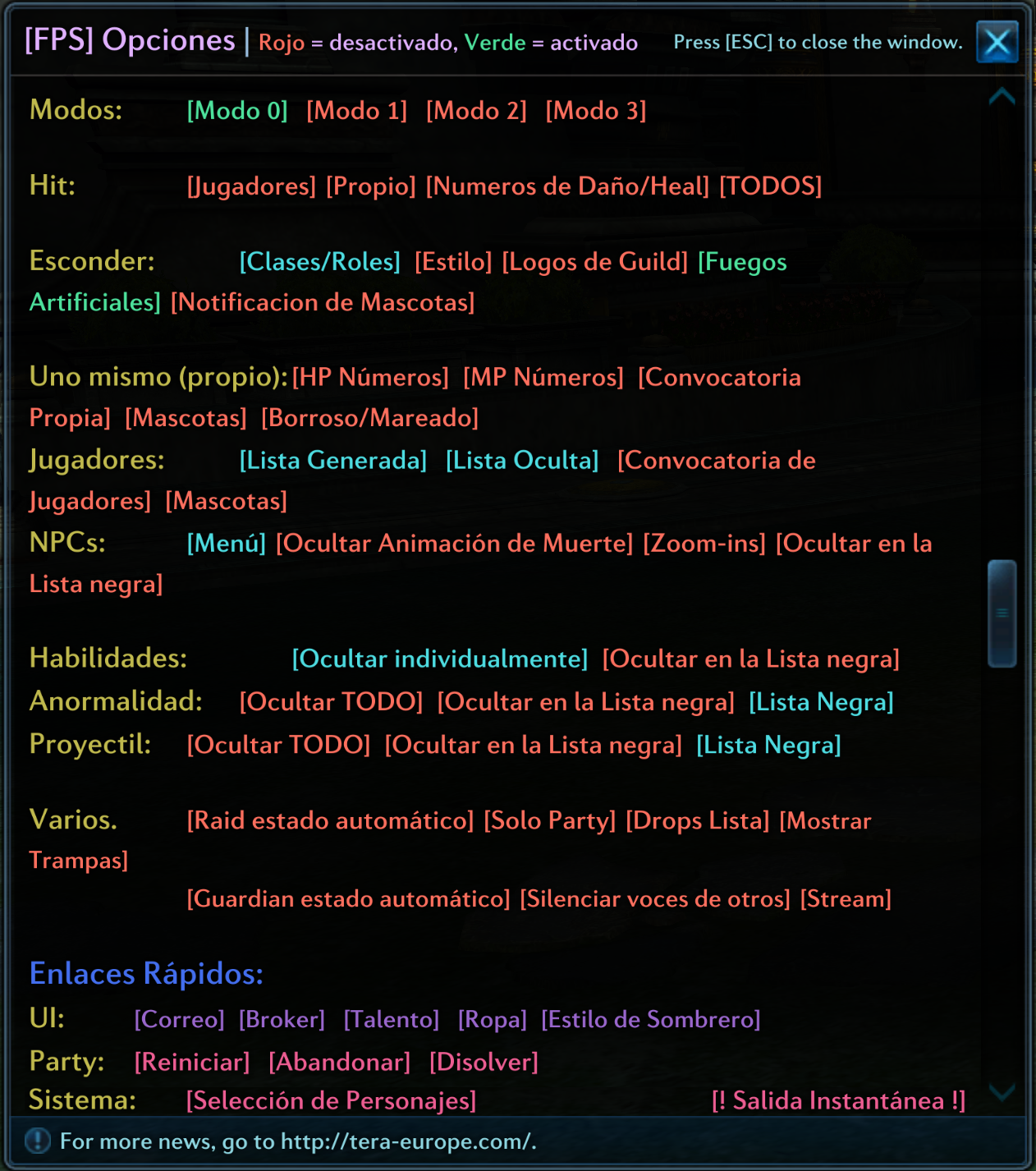 GitHub - Loliconera/fps-utils-spanish: Fps Utils. Funciona en cualquier proxy. Para Tera [Español]