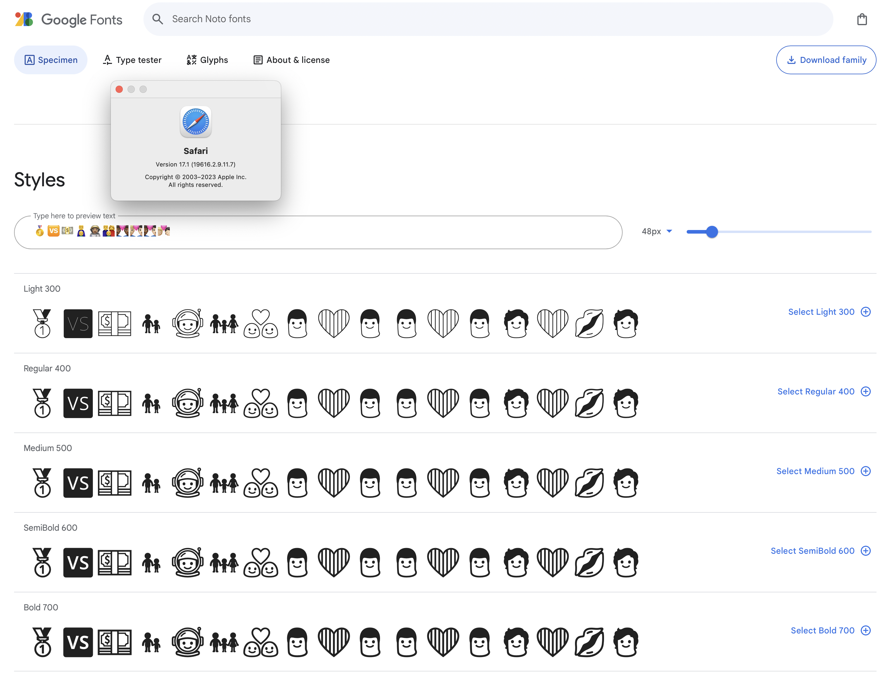 In Safari, some Noto Emoji are blank and some are standard OS color emoji · Issue #438 ...