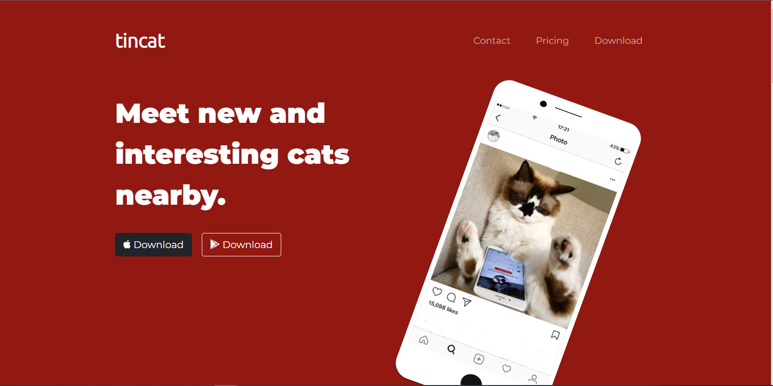 GitHub - alissoninacio1/Tincat: This is a funny version of Tinder for Cats - this web responsive ...