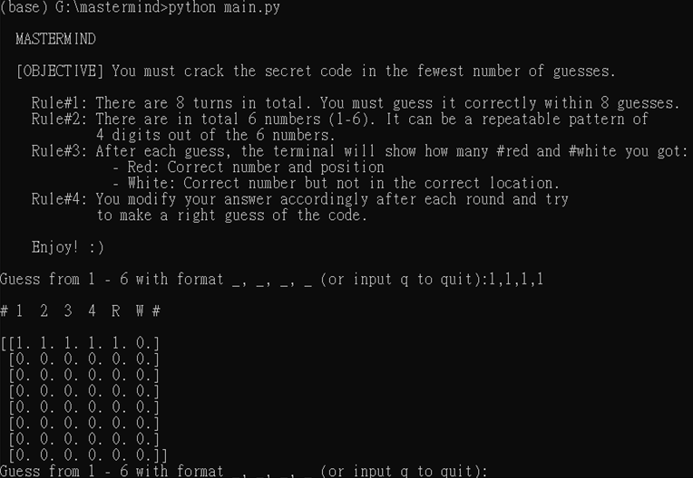 GitHub - yatshunlee/mastermind-gym-env: mastermind gym environment (CLI-version)