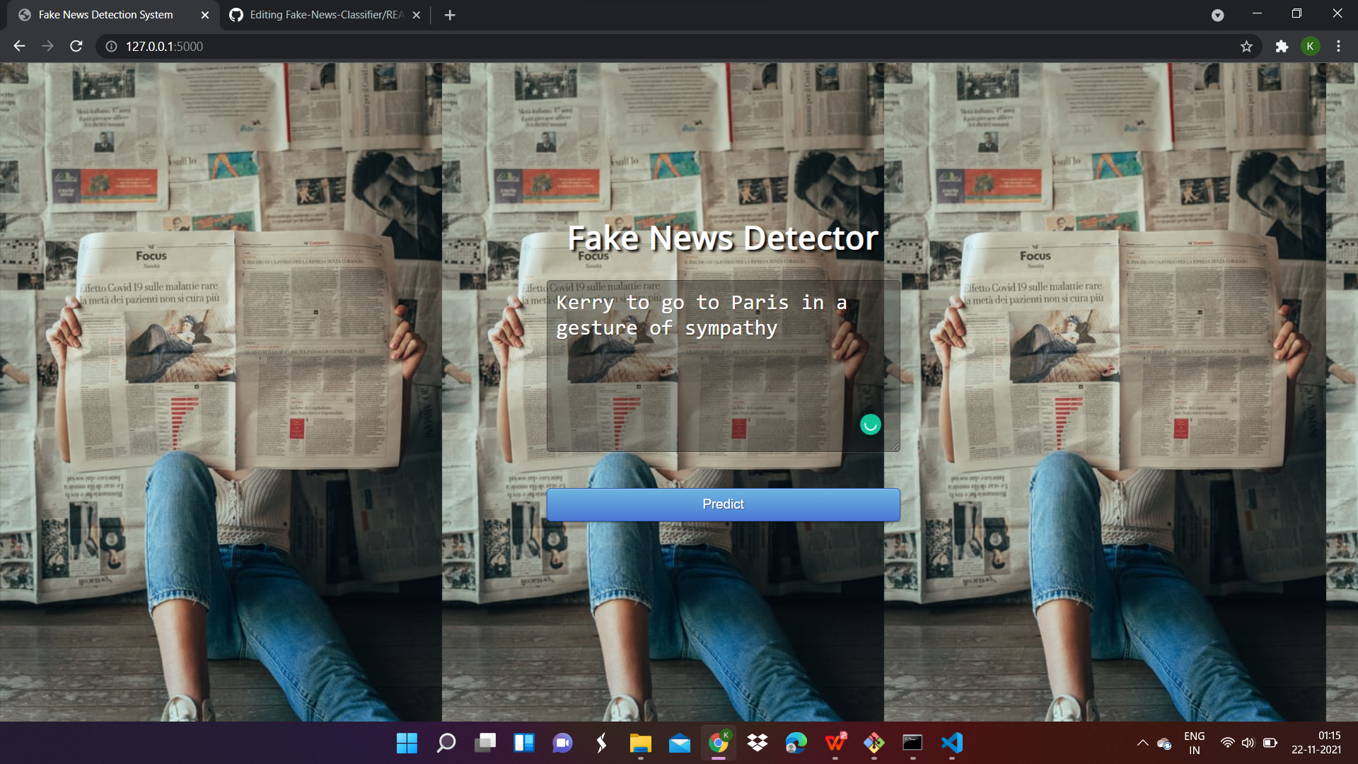 GitHub - KARANQUERNMADAVIDE/Fake-News-Classifier