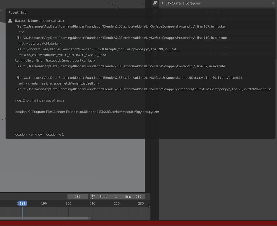 Lily Surface Scrapper issue · Issue #114 · eliemichel/LilySurfaceScraper · GitHub