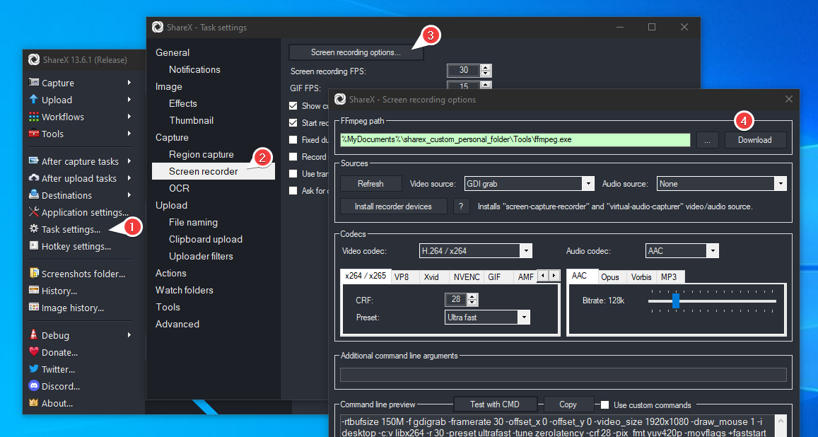 ShareX FFmpeg error · Issue #5825 · ShareX/ShareX · GitHub