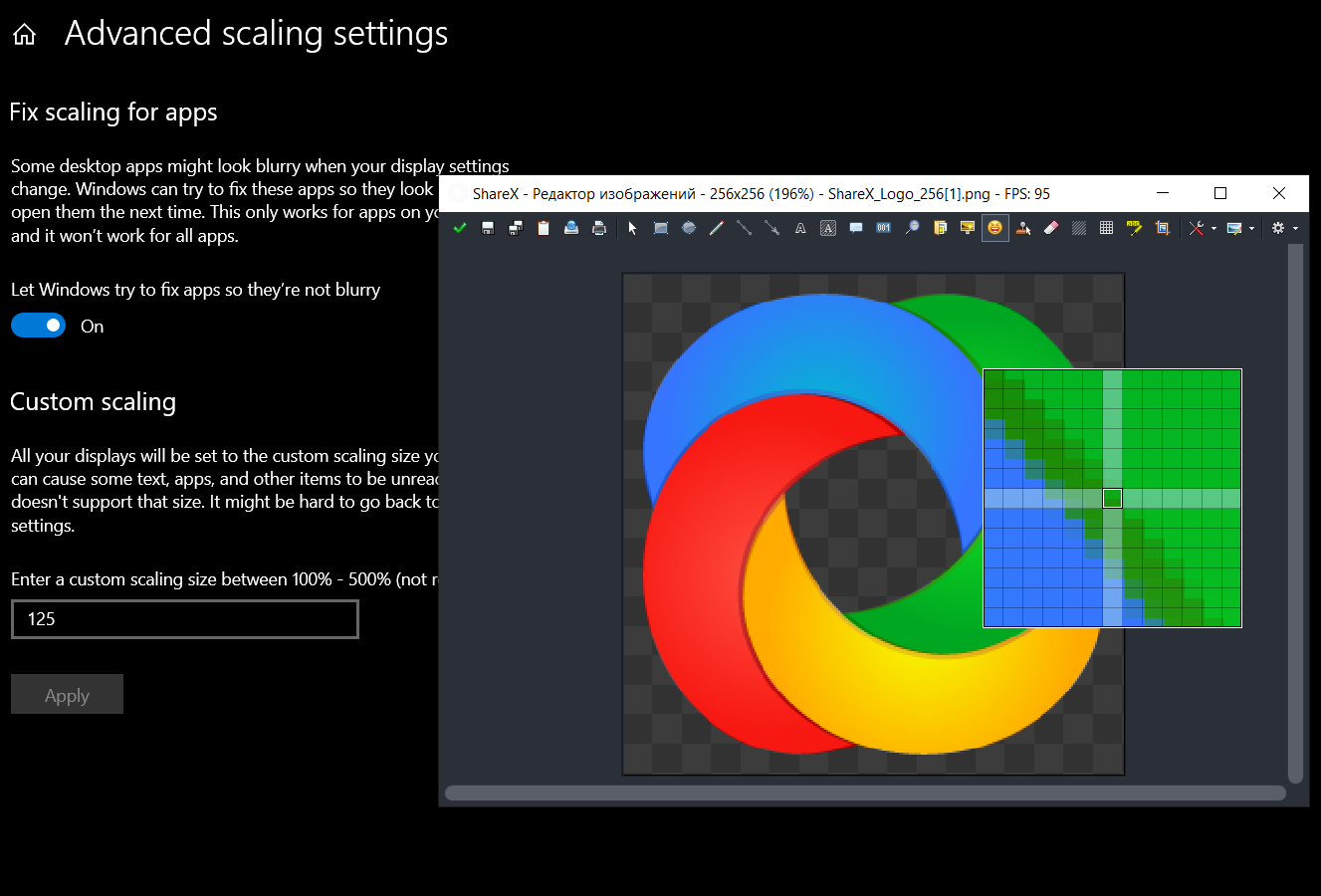 Magnifier does not show pixel grids properly,about ShareX/ShareX ...