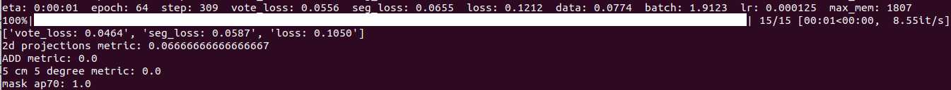 metrics is 0 or 1.0 in training · Issue #211 · zju3dv/clean-pvnet · GitHub