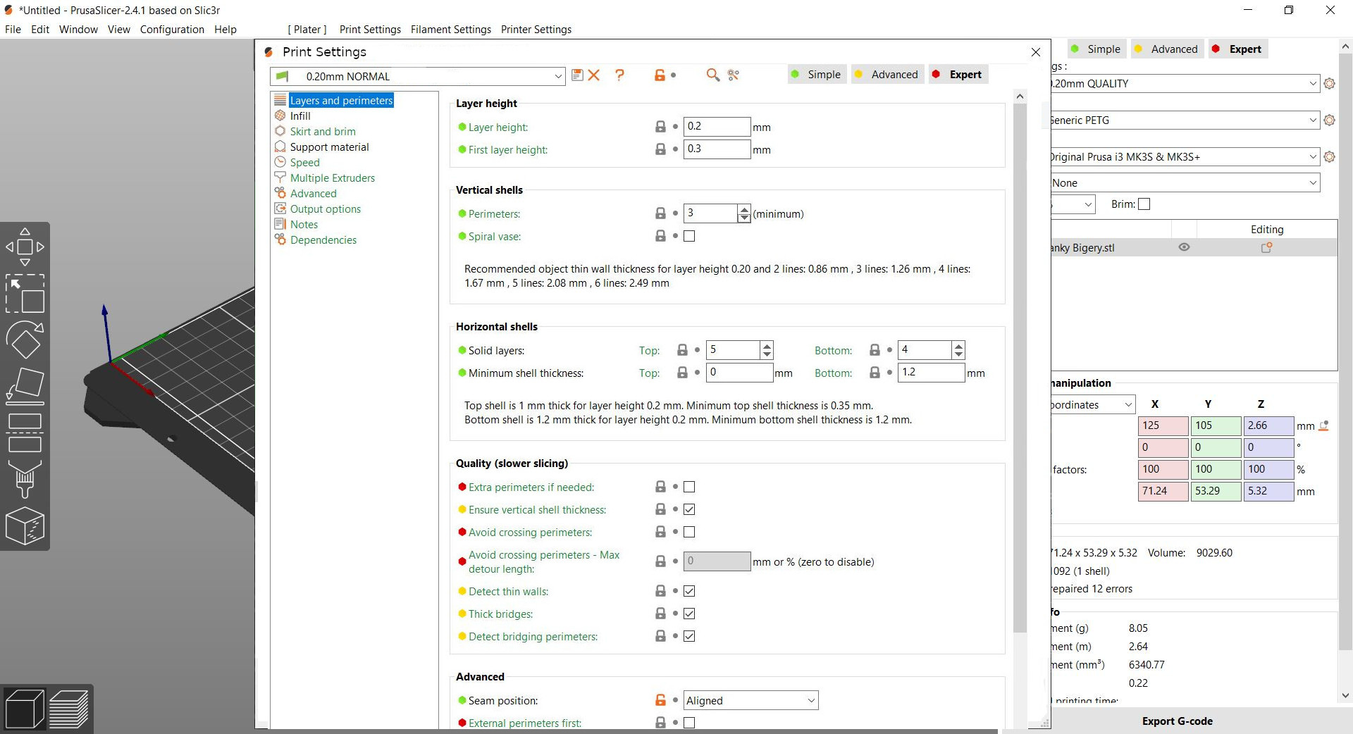 UI enhancement for Print/Filament/Printer Settings to provide intuitive ...