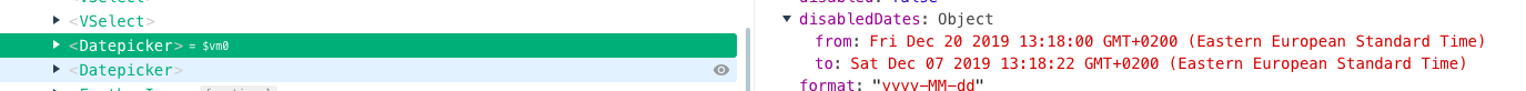 Disabled Date Does Not Update · Issue 789 · Charliekassel Vuejs Datepicker · Github