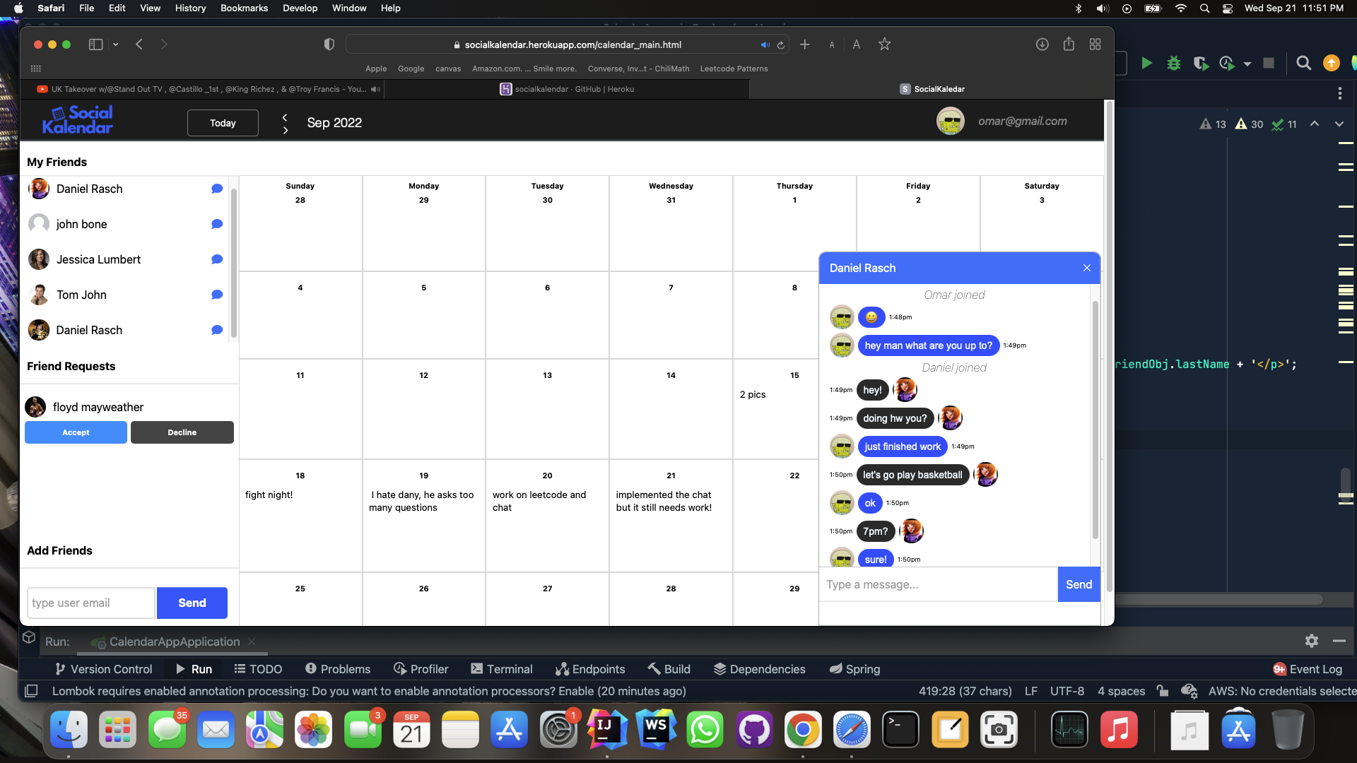 GitHub - danielr0007/CSocial-Kalendar-App: This applications allows users to log their daily ...
