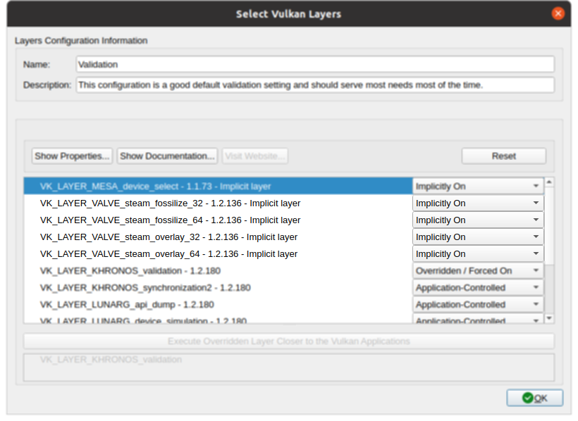 vkconfig layer configuration - implicit layers are not necessarily "implicitly on" · Issue #1546 ...
