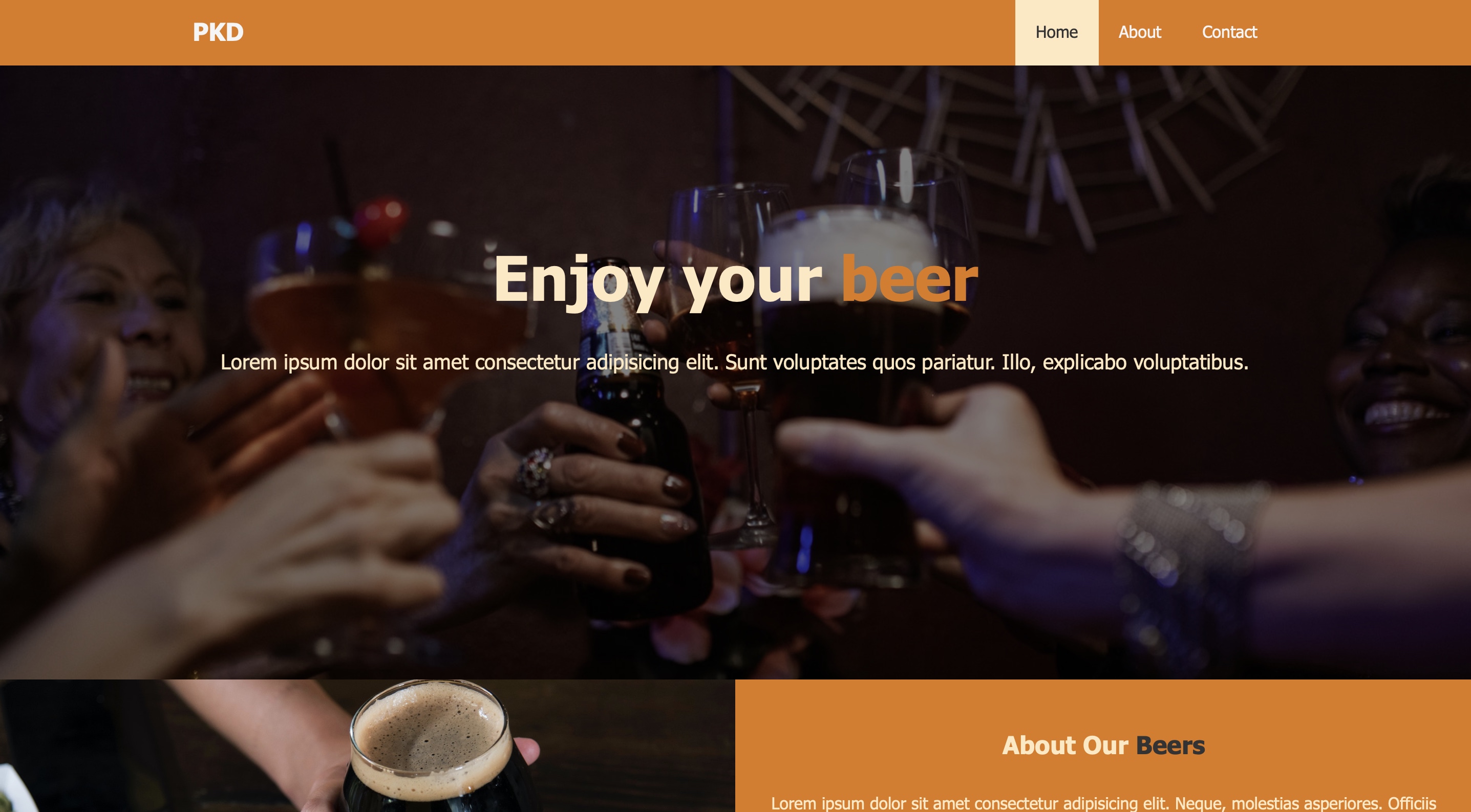 GitHub - AhmetKaraduman/Sample-Pub-Website: Very basic features in HTML ...