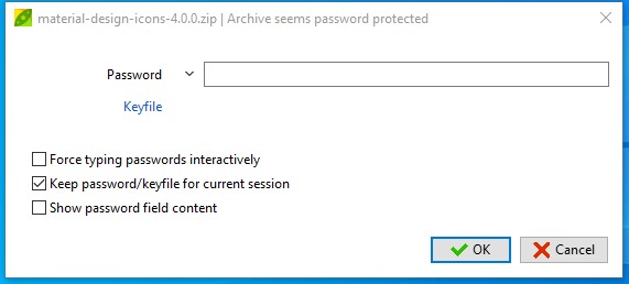 Problem trying to unzip the zipped file after downloading from the git ...