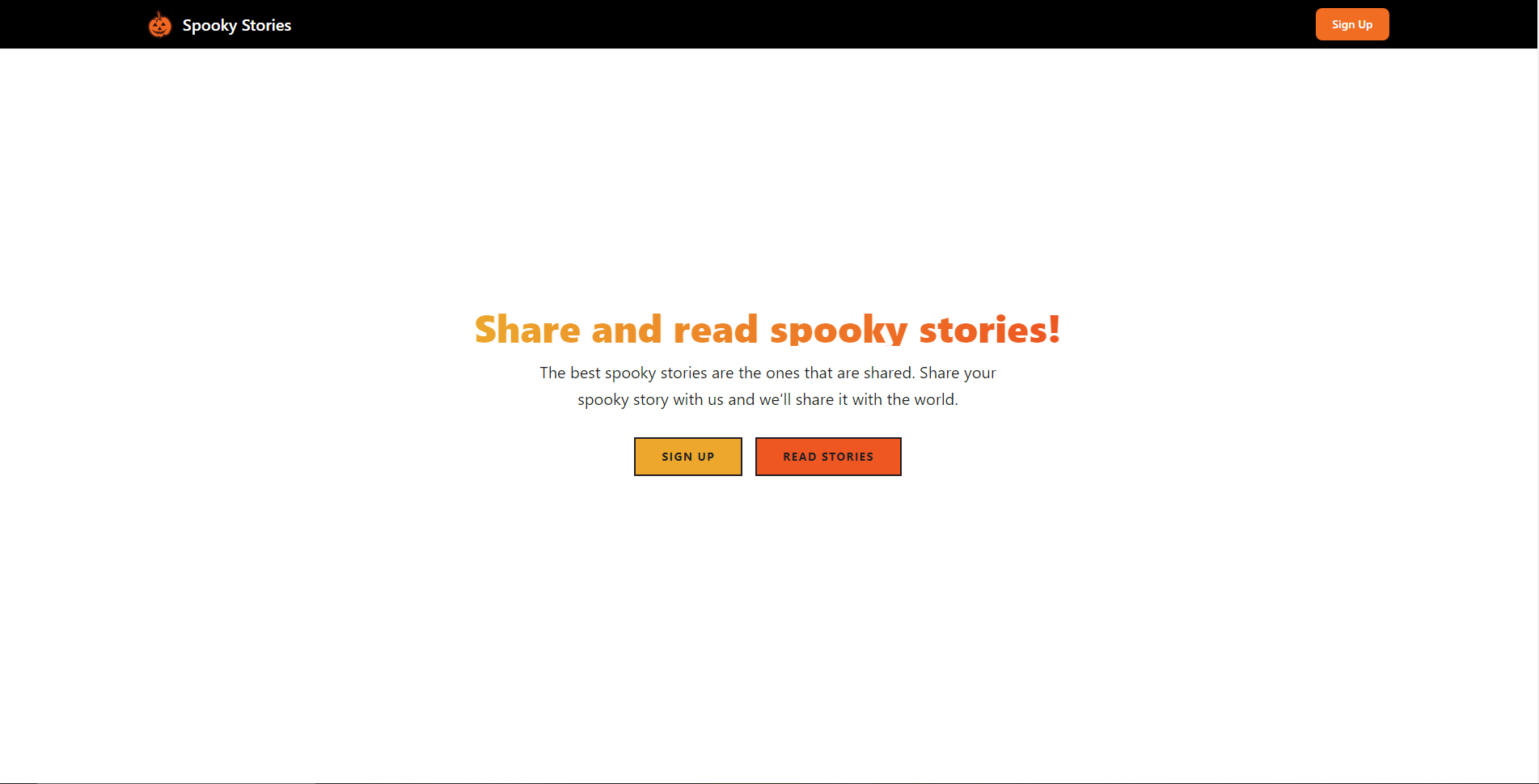 GitHub - francosae/Spooky-Stories: Hack or Treat 2 Hackathon Project