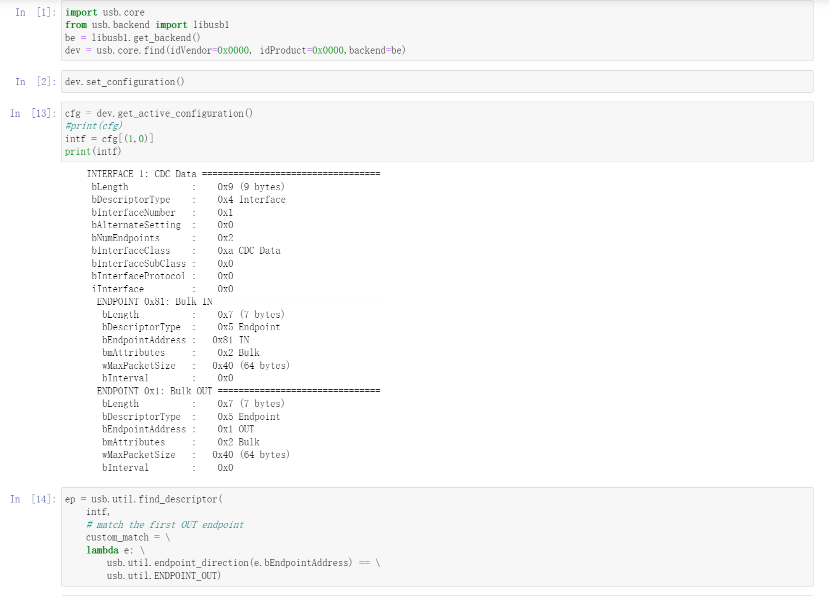 usb.util.find_descriptor return NoneType · pyusb pyusb · Discussion #428 · GitHub