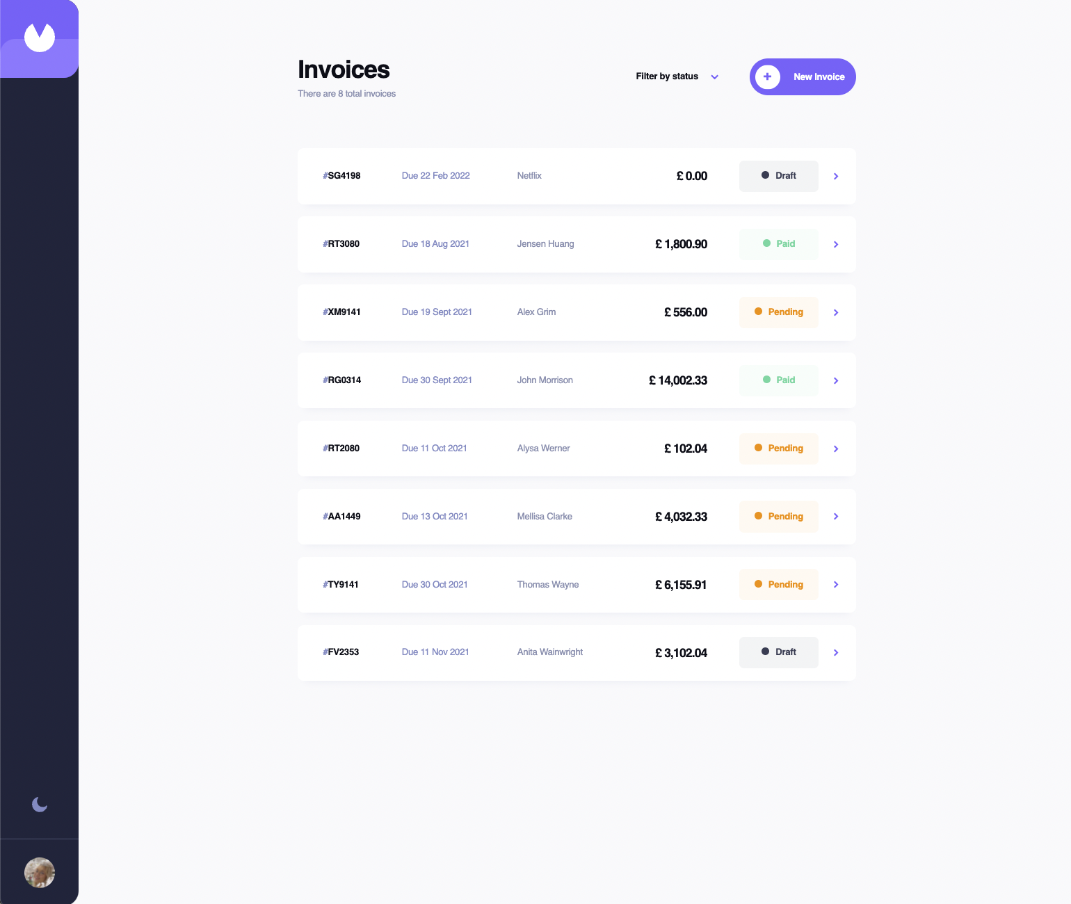 GitHub - alissanguyen/invoice-app-demo: A demo landing page for an ...