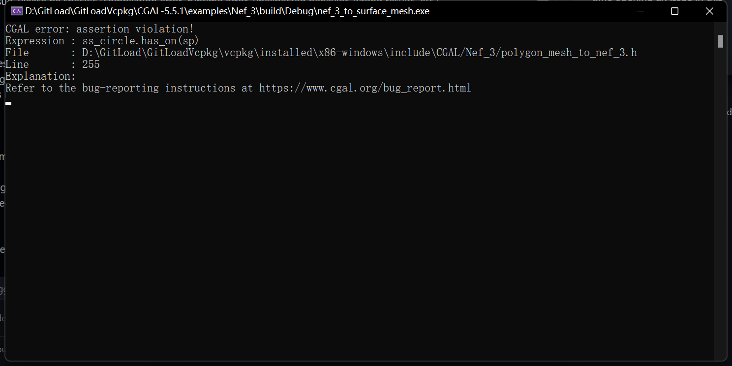 CGAL error: assertion violation! Expression : ss_circle.has_on(sp) · Issue #7014 · CGAL/cgal ...