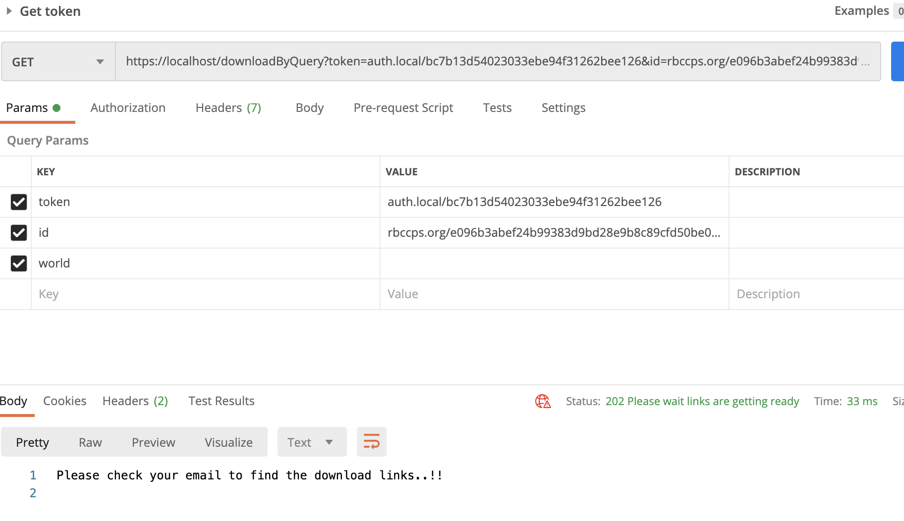 Downloadbyquery api- Getting 202 status if the query parameter is invalid · Issue #303 ...
