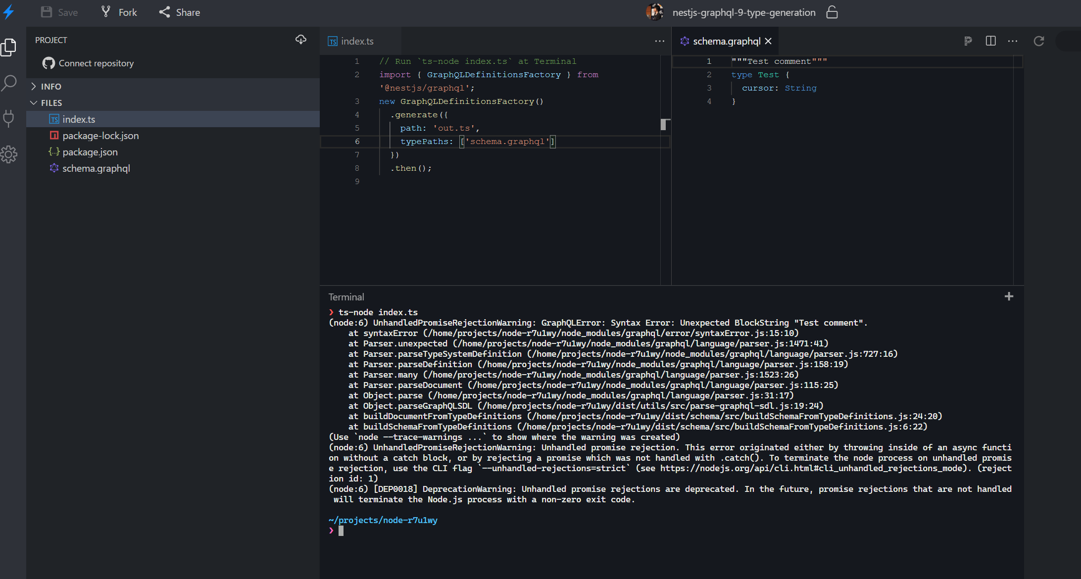 Schemagraphql Generation Broken After Update · Issue 1726 · Nestjs 4056