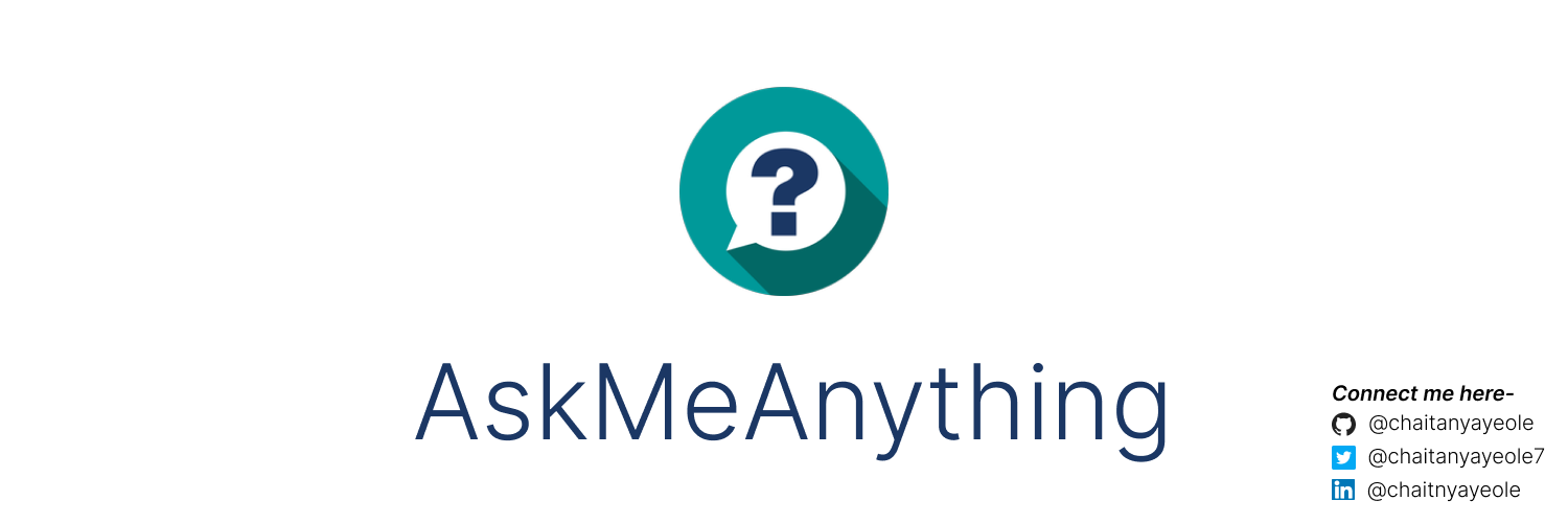 GitHub - ChaitanyaYeole/AskMeAnything-flutter: This is a flutter project which can be used at ...