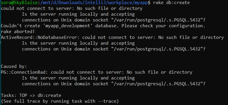 `rake db:create` could not connect to server: Connection refused · Issue #5 · CVWO/setup-guide ...