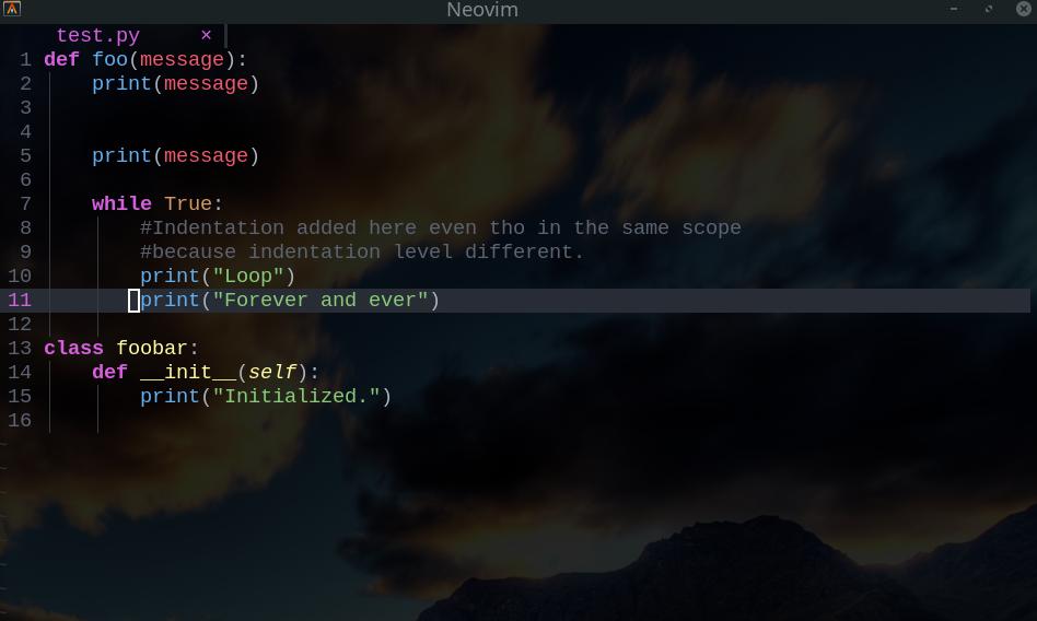 Remove The Extra Indentation Lines For Code Inside The Same Block · Issue 470 · Lukas Reineke