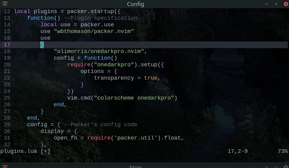 require("onedarkpro").setup() doesn't seem to have any effect · Issue ...