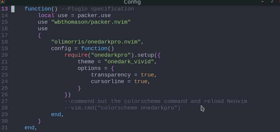 require("onedarkpro").setup() doesn't seem to have any effect · Issue ...