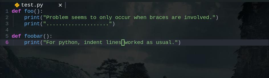 Missing Indent Lines Between Curly Braces. · Issue #479 · lukas-reineke/indent-blankline.nvim ...