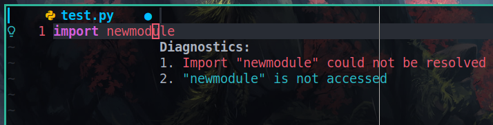 Pyright doesn't detect newly added modules (modules that were added to the working directory ...