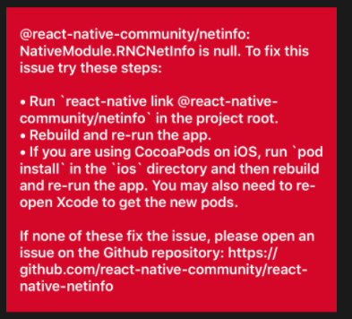 Import NetInfo issue · Issue #30 · react-native-netinfo/react-native-netinfo · GitHub