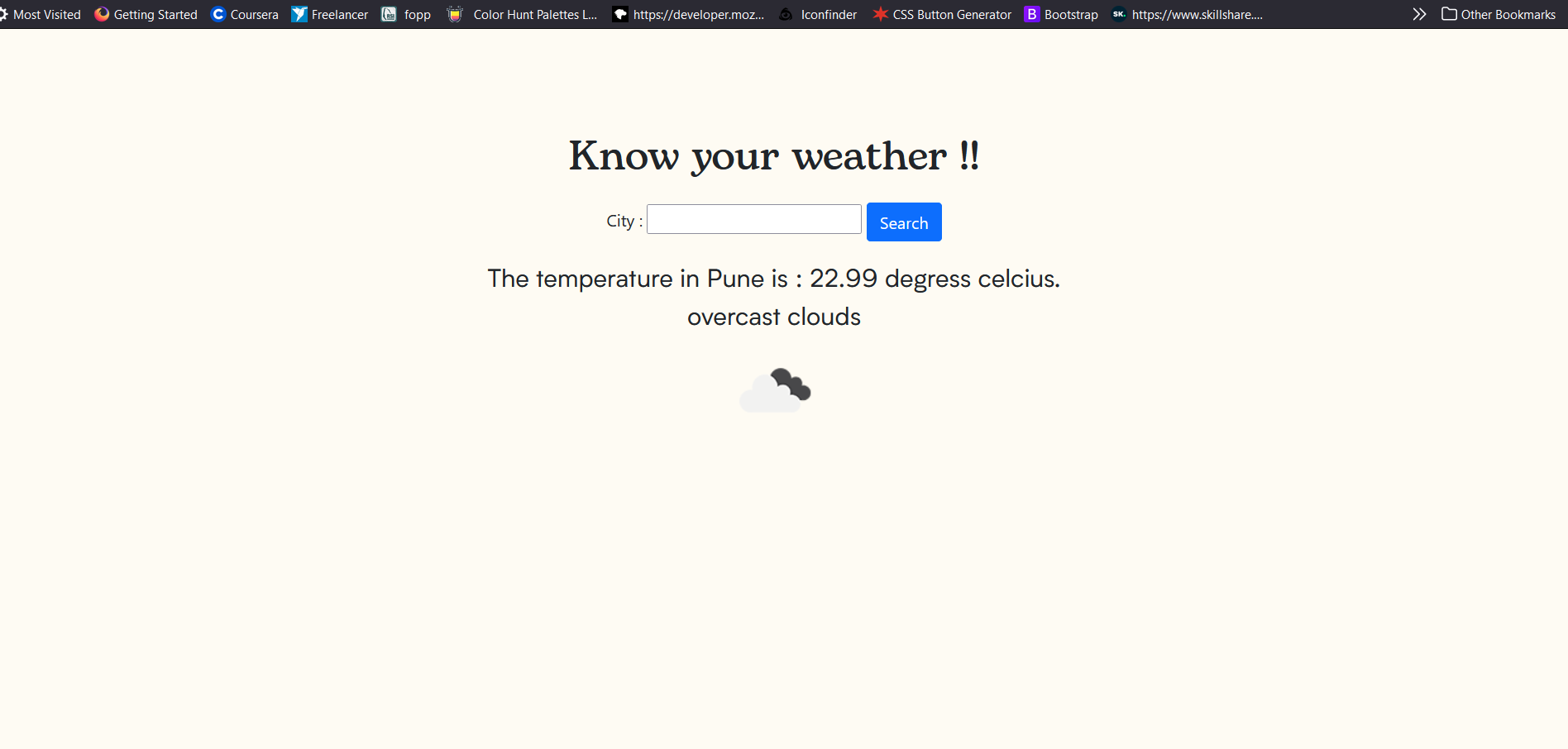 GitHub - aouspi/WeatherWebAPP: Open weather API integration