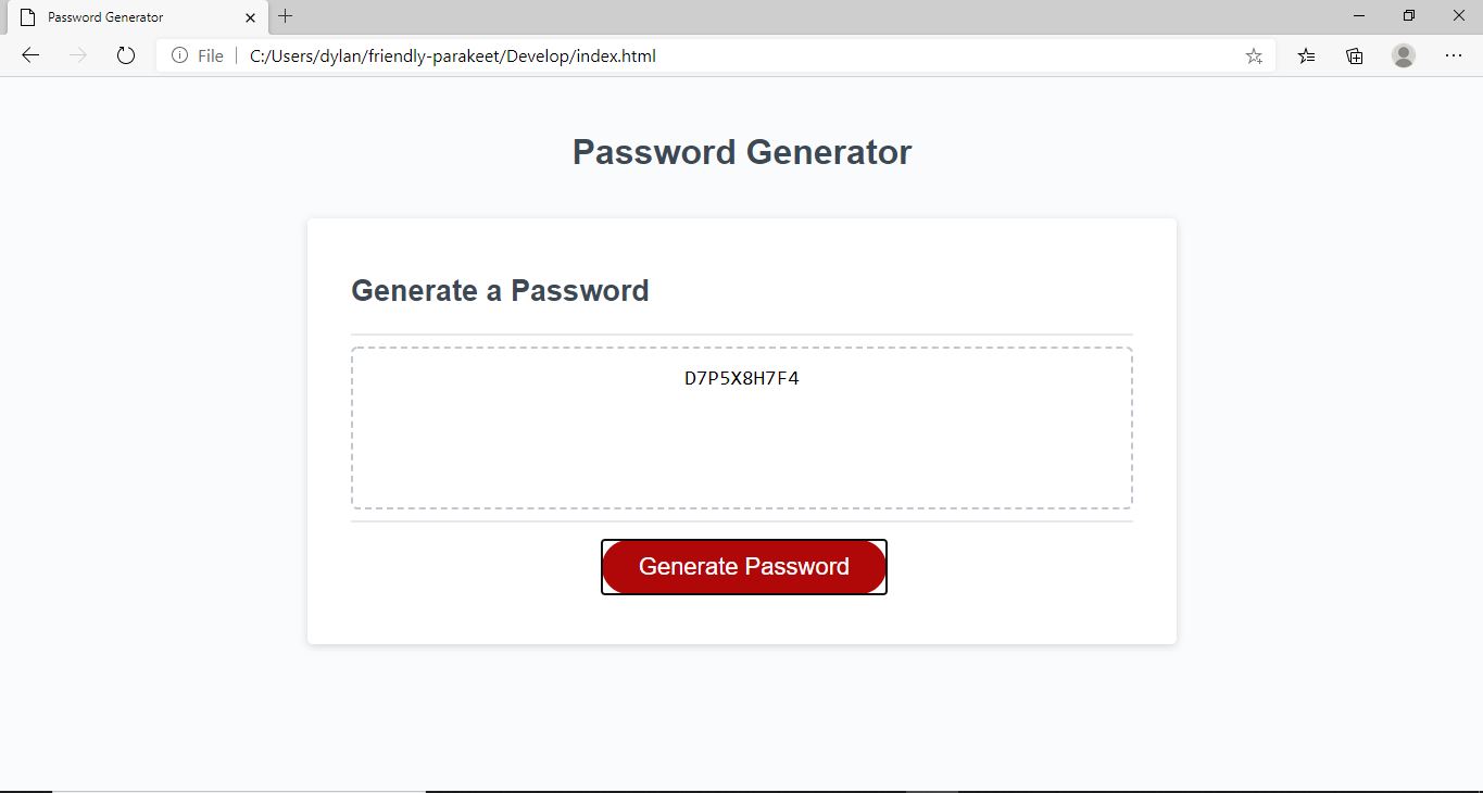 GitHub - tiptondt1998/password-generator: Generate a complex and secure ...