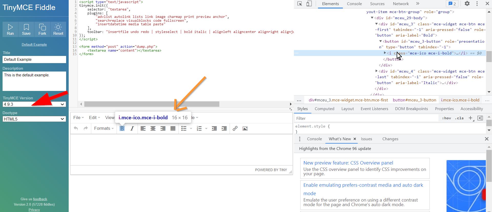 Is there a way to reduce the icon size of tinymce 5.x to 16x16 (from 24x24) to match with ...