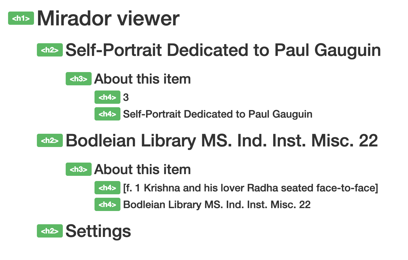 Apply accessible heading structure · Issue #2024 · ProjectMirador/mirador · GitHub