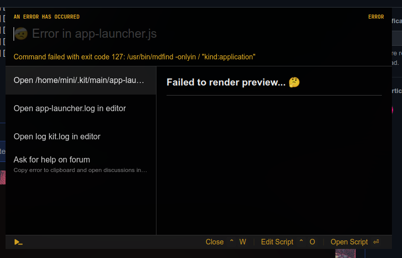 Linux App Browser And Removing Script From Inside Of Kit · Issue 1147 