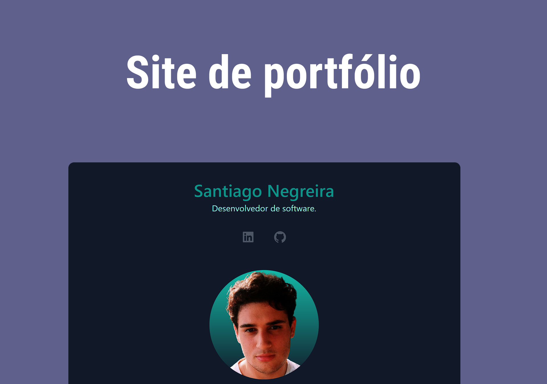 GitHub - Sans-arch/my-portfolio: Projeto de site de portfólio