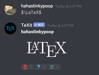 LaTeX Command · Issue #663 · python-discord/sir-lancebot · GitHub