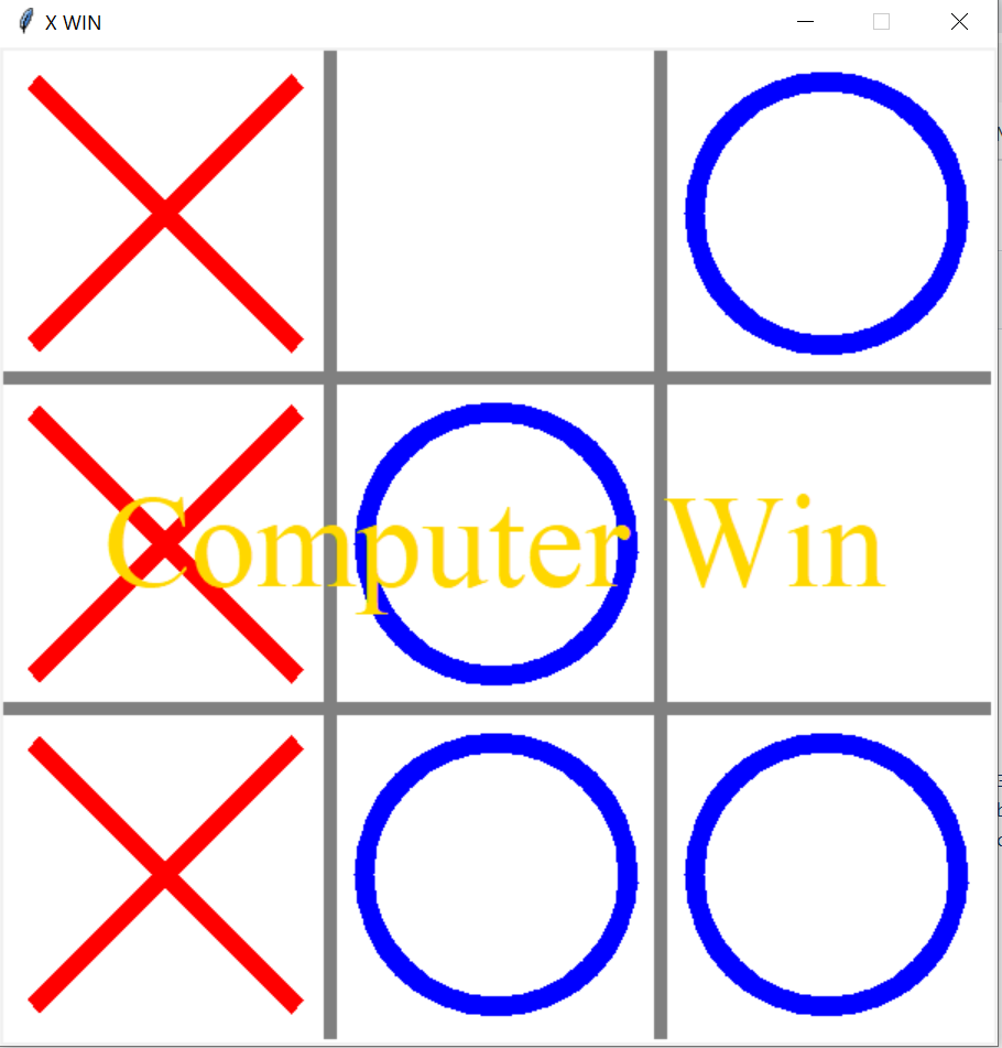 GitHub - huykhoa11/TikTacToe-Game: Simple 3x3 Tik Tac Toe Game built in Tkinter. Computer can ...
