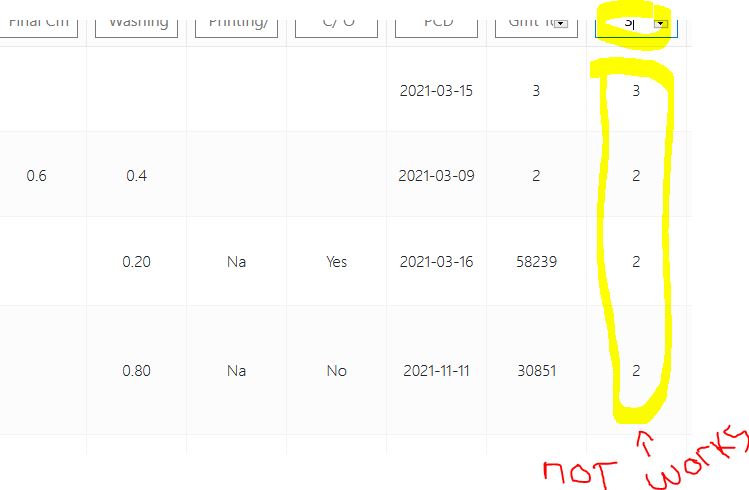 JsGrid Doesn’t Show Data, after changed type : “number”. · Issue #1379 · tabalinas/jsgrid · GitHub