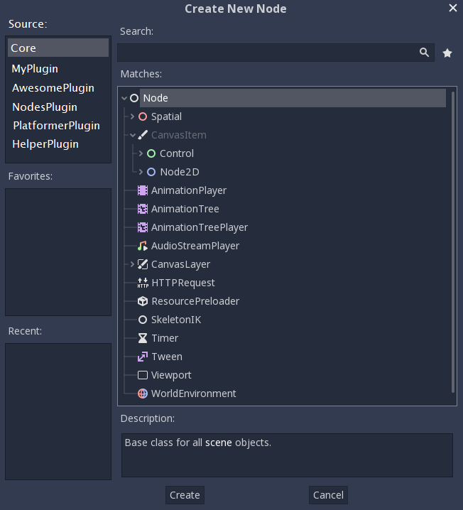 Add node source selection box into New Node Wizard · Issue #124 · godotengine/godot-proposals ...