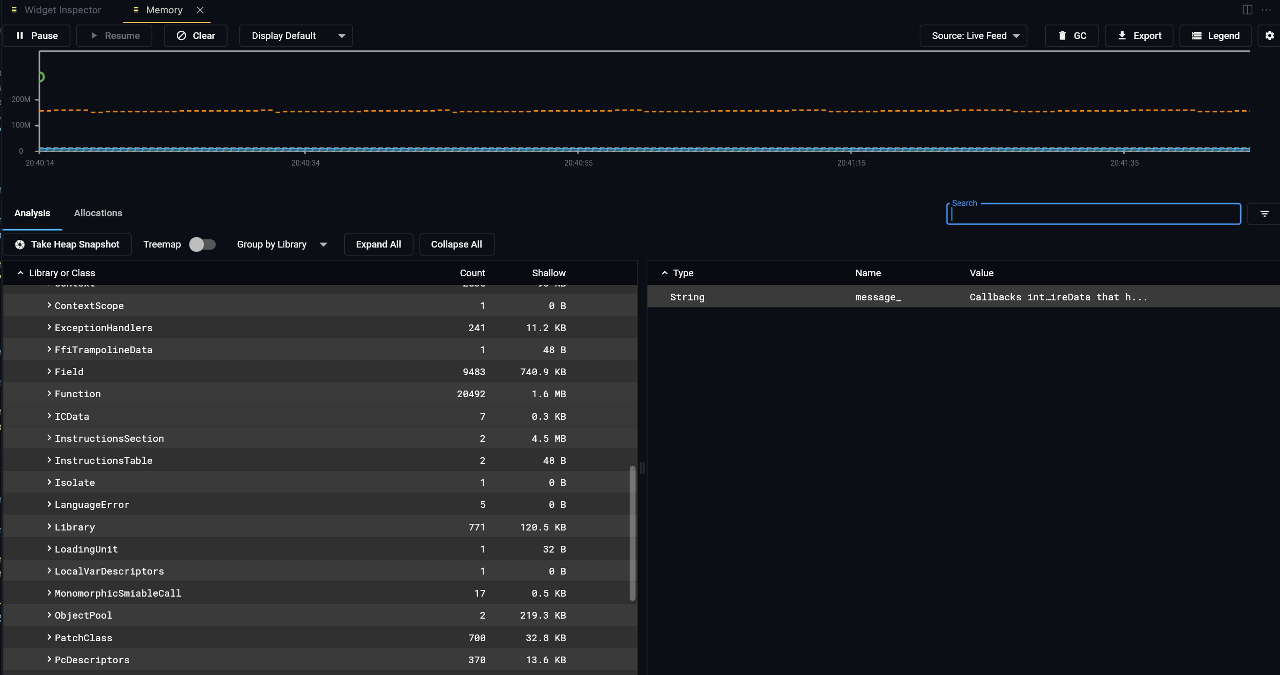 memory tab has no profile tab · Issue #4912 · flutter/devtools · GitHub
