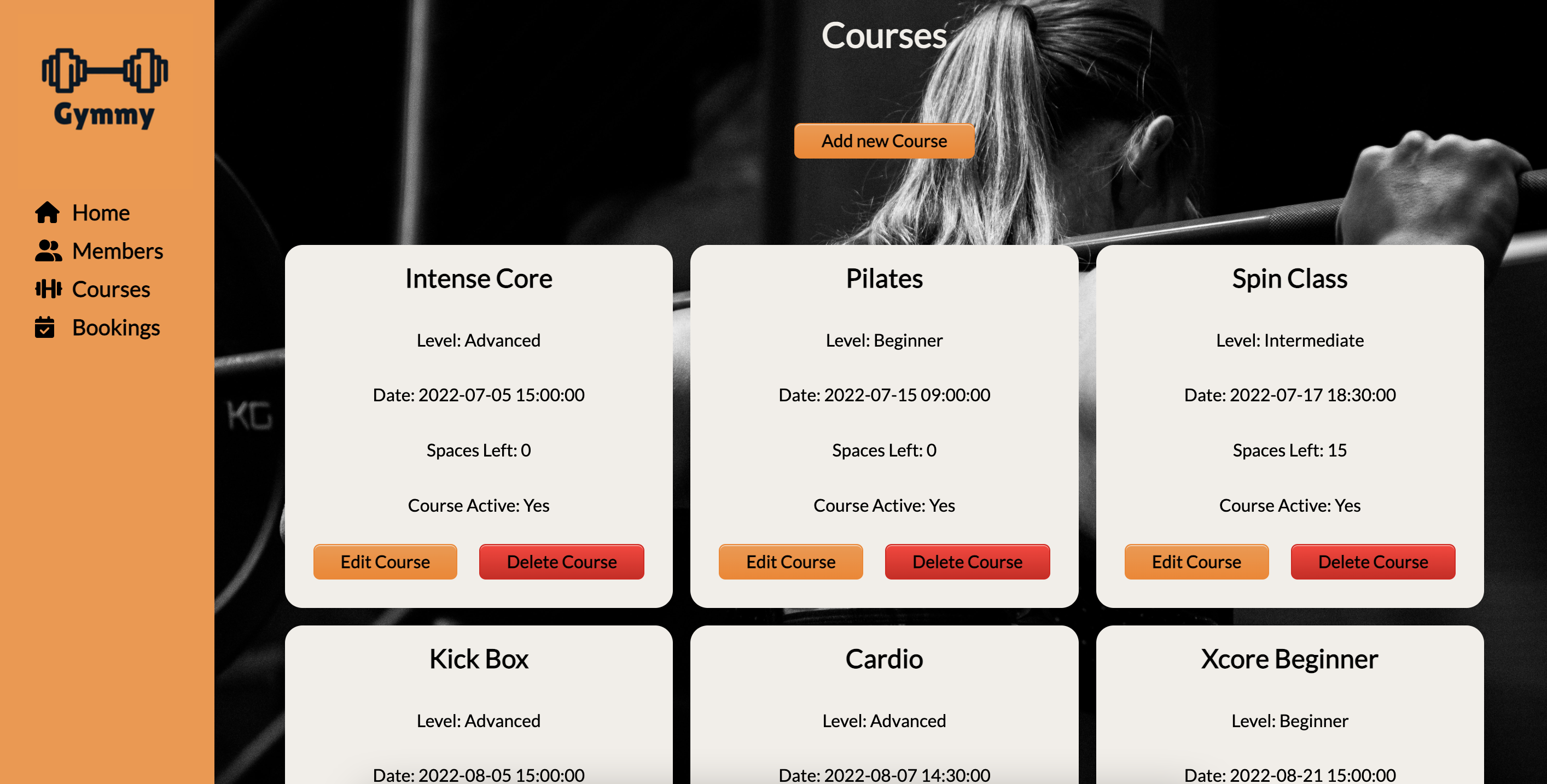 GitHub - Cetins/gymmy