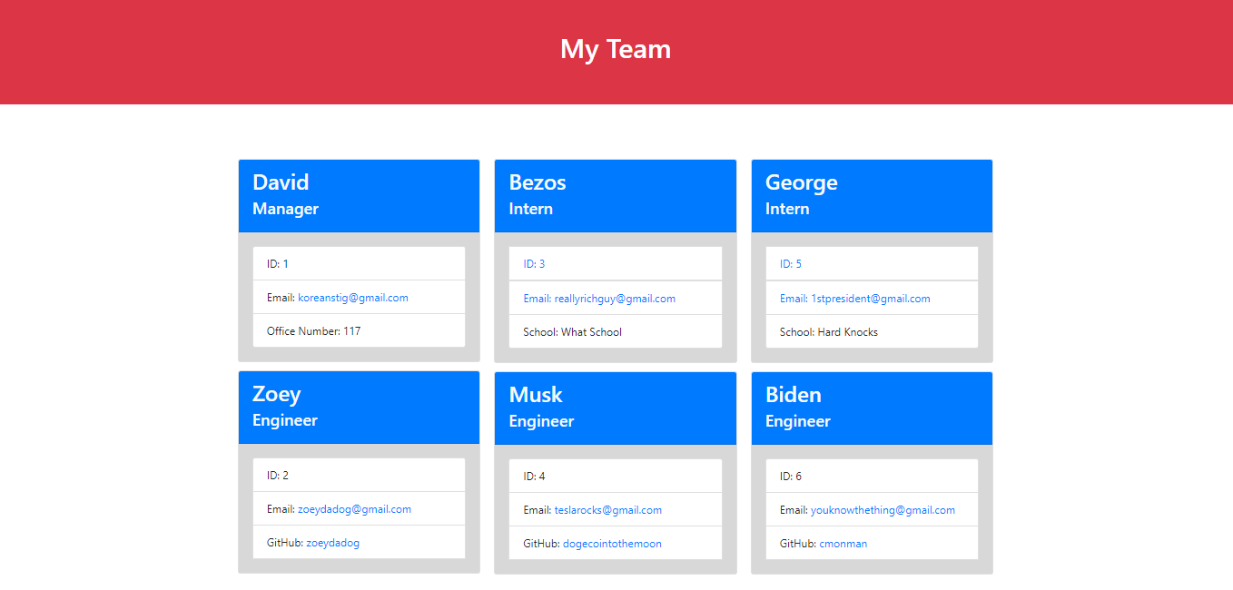 GitHub - koreanstig/week10teamprofilegenerator: This app will take in ...