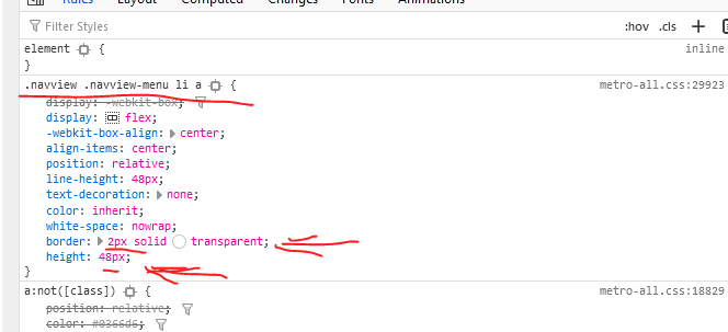 navview menu item inccorrect height · Issue #1661 · olton/metroui · GitHub