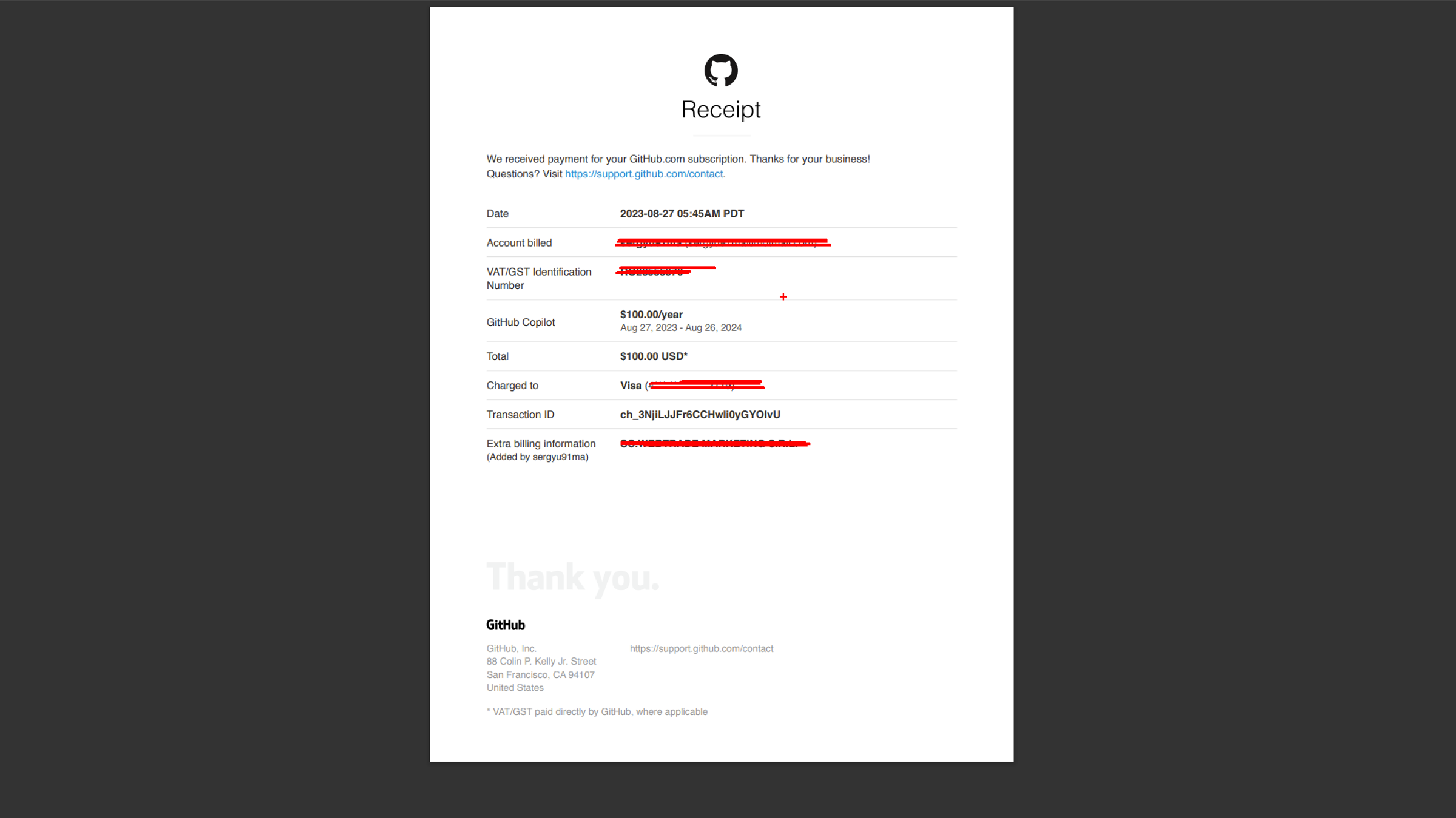 Invoices for copilot · community · Discussion #30500 · GitHub