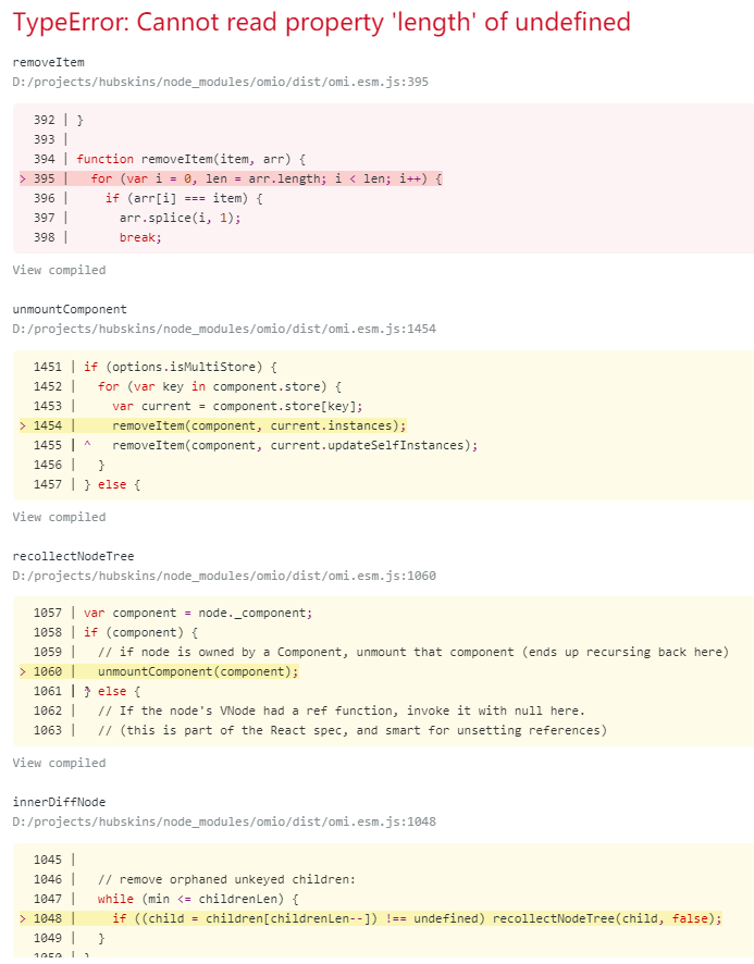 调用omiu的toast组件之后切换路由时报错 · Issue #464 · Tencent/omi · GitHub